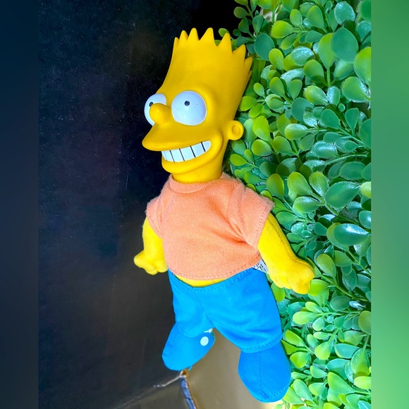 Simpsons | Toys | The Simpsons Vtg 99 Bart Simpson Plush Molded Plastic ...